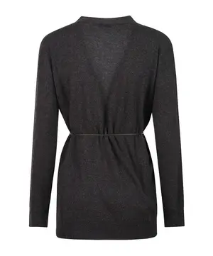 Peserico Long-sleeved Belted Cardigan