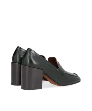 Dries Van Noten Square-toe High Heel Loafers