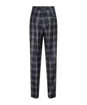 Peserico Checked Pleated Trousers