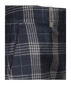 Peserico Checked Pleated Trousers