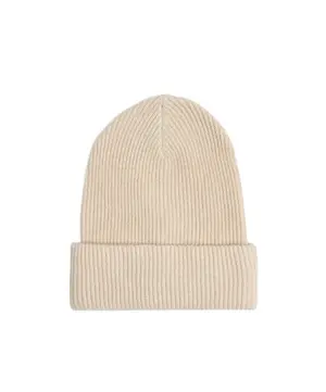 Brunello Cucinelli Sparkling Cashmere English Rib Knit Beanie - Butter