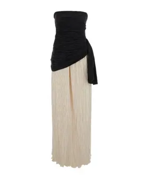 Simkhai Draped Pleated Maxi Dress