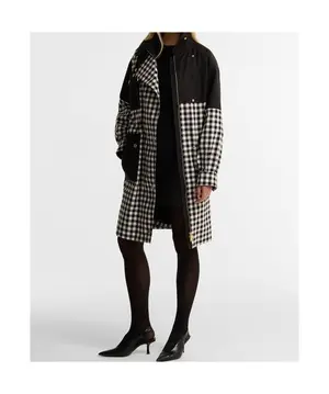 Barbour Gingham Spliced Belted Coat