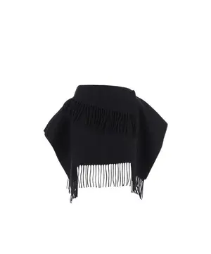 BY MALENE BIRGER Fringed Cape - Black