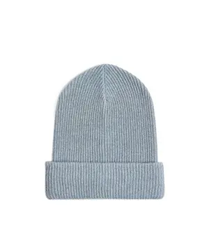 Brunello Cucinelli Brunello Cucinelli Cashmere Ribbed Beanie Hat Sky-blue
