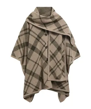 Barbour Checked Cape-style Jacket