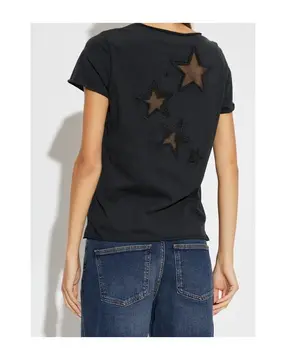 Zadig&Voltaire Short-sleeve Fishnet Henley T-shirt