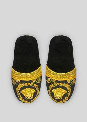 Versace Medusa Printed Flat Slippers