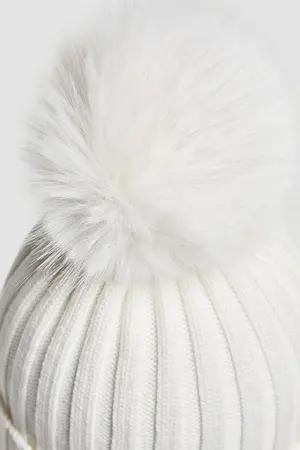 Moncler Knitted Beanie With Pompom