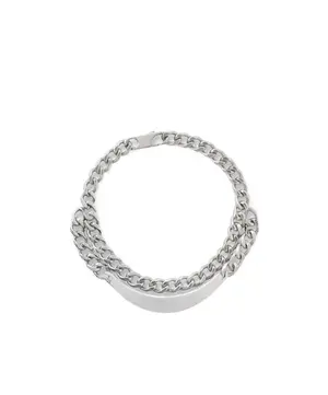 LEMAIRE Curved Id Chain Bracelet - Silver