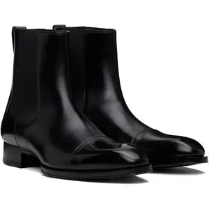 TOM FORD Elkan Leather Chelsea Boots