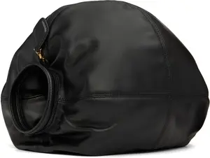Alaïa Paneled Polished Leather Clutch - Black