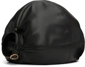 Alaïa Paneled Polished Leather Clutch - Black