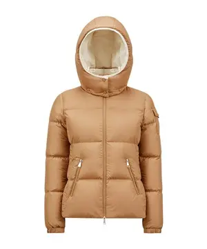 Moncler Fourmines Zip-up Quilted Jacket - Brown