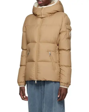 Moncler Fourmines Zip-up Quilted Jacket - Brown