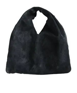 THE ROW Suede Slouchy Shoulder Bag - Black