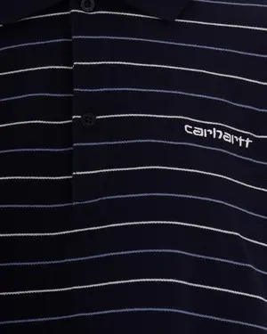 Carhartt Mabel Striped Knitted Polo Top