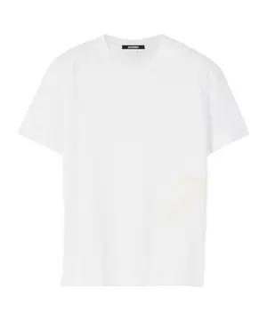 Jacquemus Logo Embroidered Straight Hem T-shirt