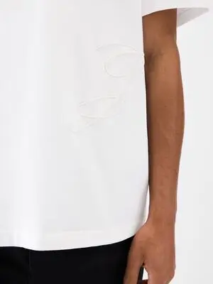 Jacquemus Logo Embroidered Straight Hem T-shirt