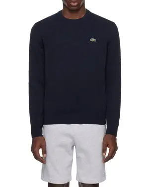 Lacoste Logo Round Neck Sweater - Black