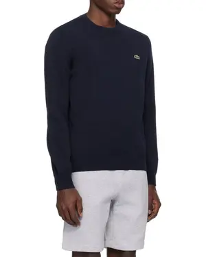 Lacoste Logo Round Neck Sweater - Black