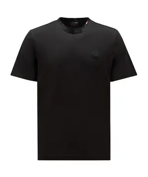 Moncler Logo Patch Crewneck T-shirt - Black