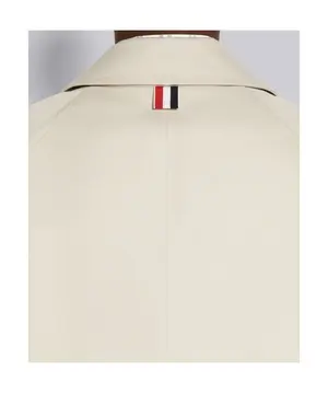 Thom Browne Rwb Striped Single-breasted Coat