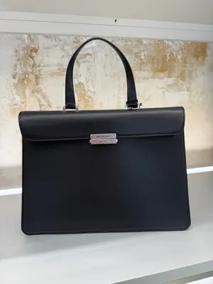Balenciaga Logo Plaque Top Handle Bag