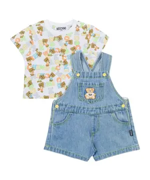 Moschino Bear Motif Shorts Set