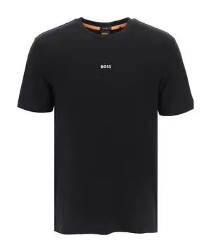 Hugo Boss Logo Printed Crewneck T-shirt - Black