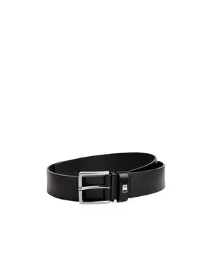 Hugo Boss Signature-stripe Keeper Trim Belt - Black