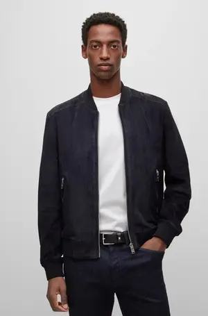 Hugo Boss Signature-stripe Keeper Trim Belt