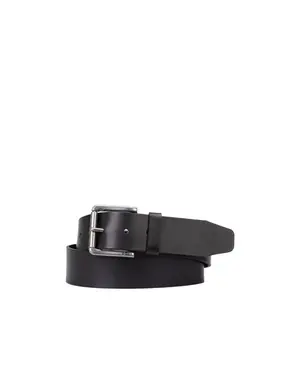 Hugo Boss Logo Engraved Belt - Black