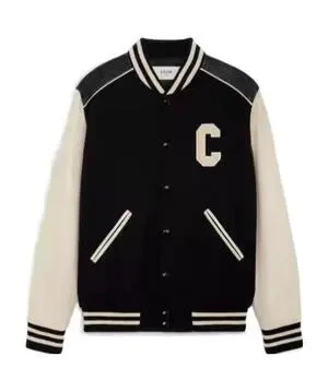 Celine Classic Teddy Jacket In Textured Wool - Black