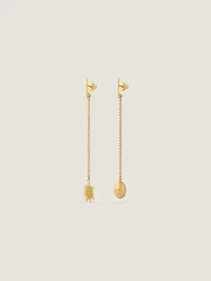 Givenchy Lucky Charms Asymmetric Earrings In Metal