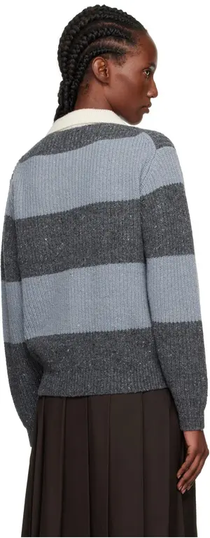 DUNST Striped Knit Sweater