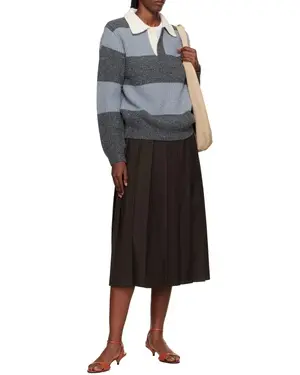DUNST Striped Knit Sweater