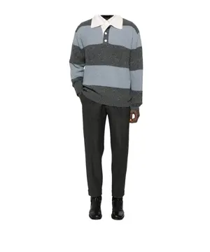 DUNST Striped Knit Sweater