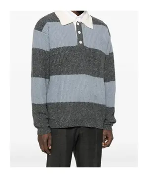 DUNST Striped Knit Sweater