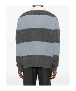 DUNST Striped Knit Sweater