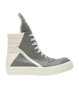 Rick Owens Round-toe High-top Casual Shoes - Gray