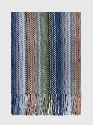 Missoni Zig Zag Wool-blend Scarf With Fringes - Multicoloured