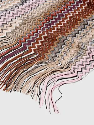Missoni Zig Zag Wool-blend Scarf With Fringes - Multicoloured
