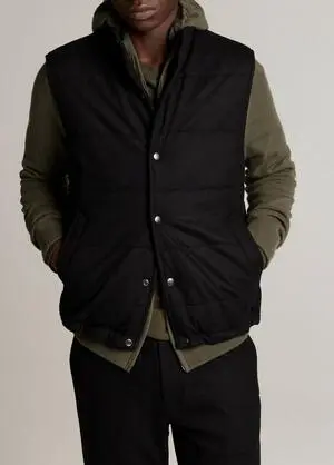 Vince Insulated Knit Wool-blend Vest