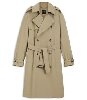 BOSS Cotton Twill Trench Coat