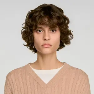 Sandro Cable Knit 2-in-1 Pullover - Beige