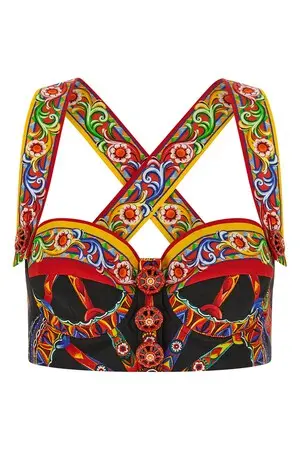 Dolce & Gabbana Carretto Bustier Top
