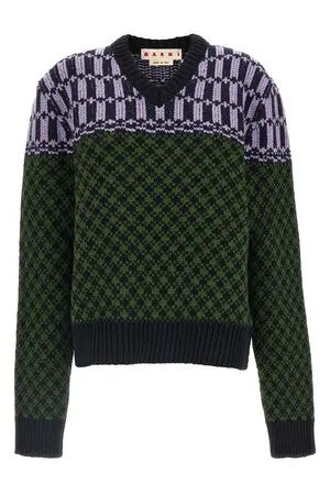Marni Geometric Pattern Sweater - Multi