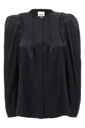 Isabel Marant Étoile Joanea Silk Blend Shirt - Black