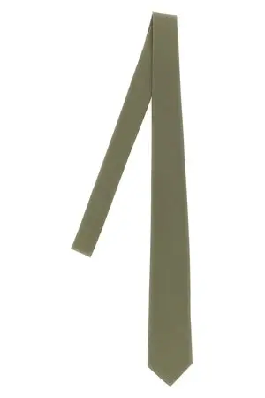 Auralee Finx Washed Twill Neck Ties - Green